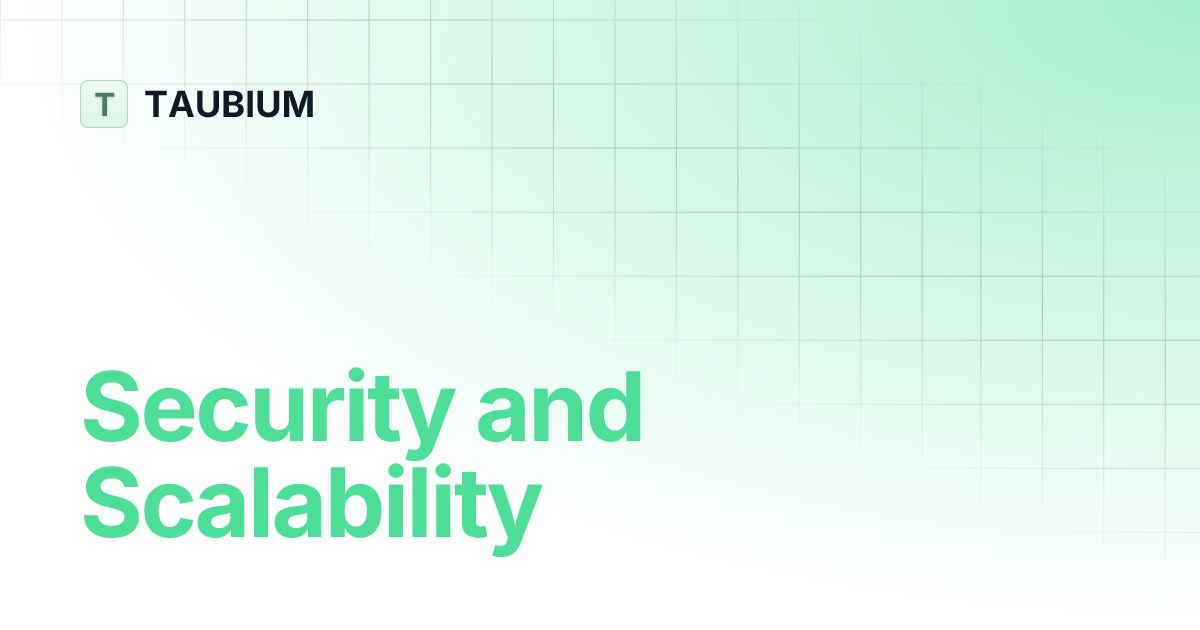 Security and Scalability | TAUBIUM